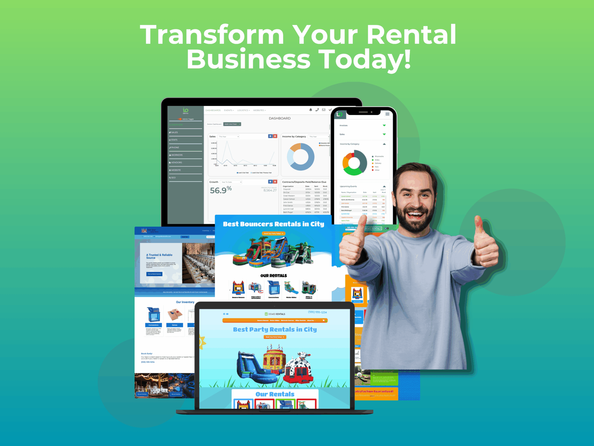 All-in-One Rental Software - InflatableOffice